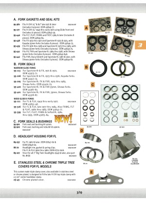 Front Ends, Triple Trees, Fork Slider, Parts